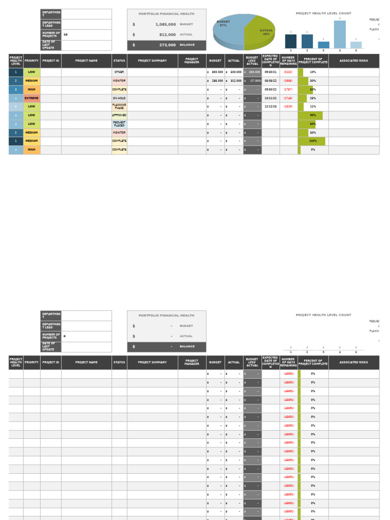 IC Portfolio Planning Template 10578 | PDF