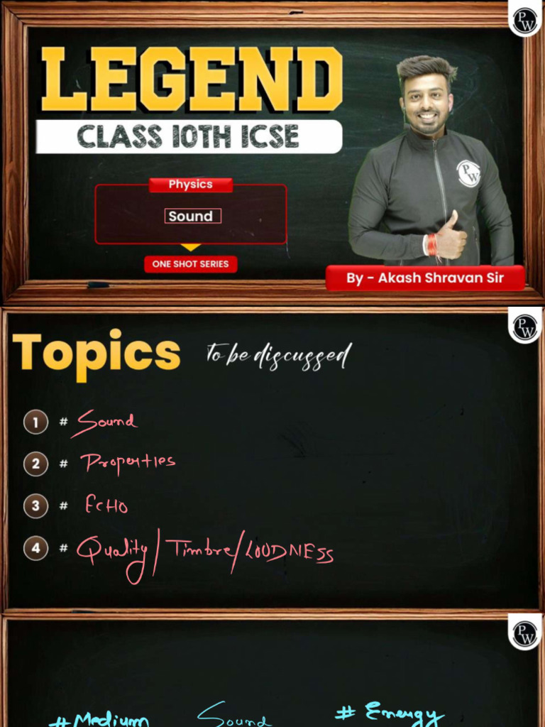 Sound _ Class Notes __ Legend 2025 | PDF