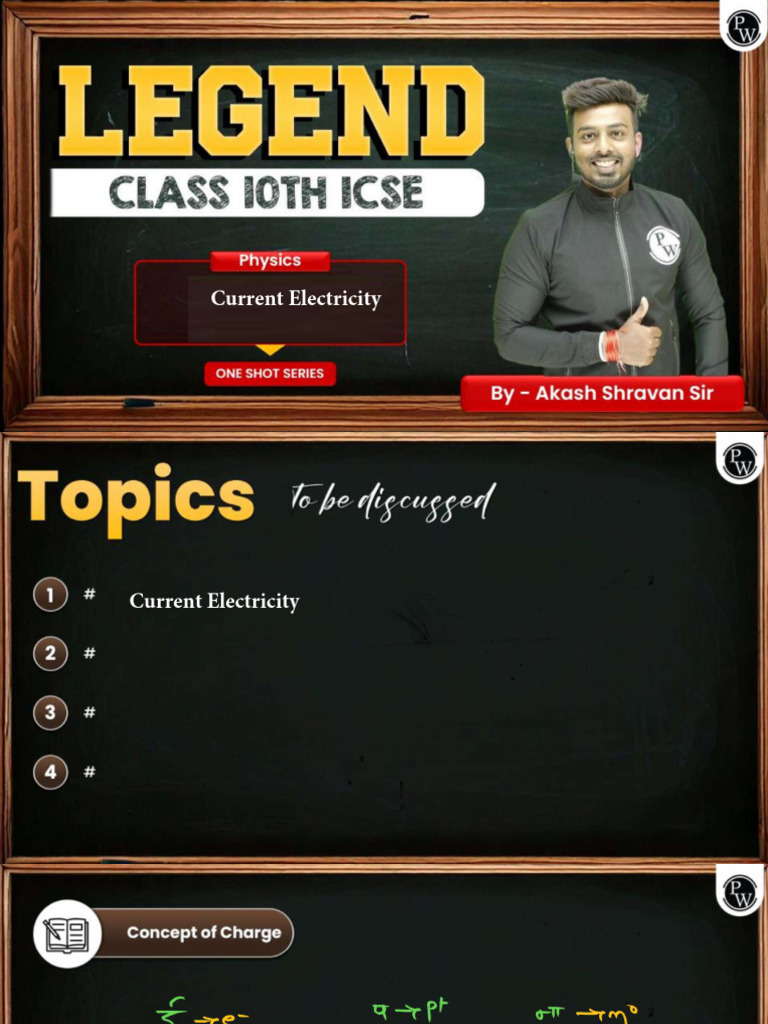 Current Electricity - Class Notes - Legend 2025 | PDF