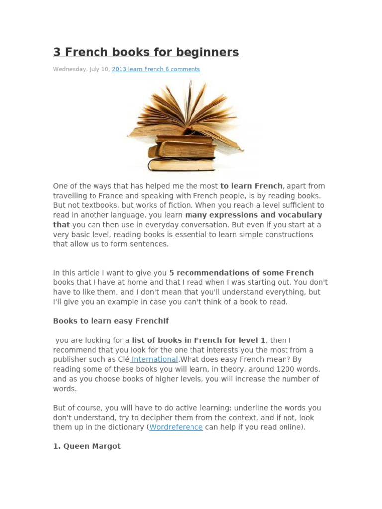 Recommended French Books for Beginners | PDF | The Little Prince ...