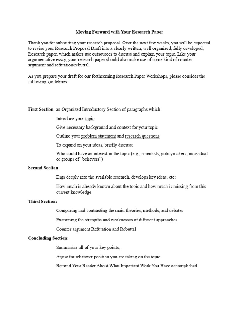 Moving Forward With Your Research Paper | PDF | Essays | Academic ...