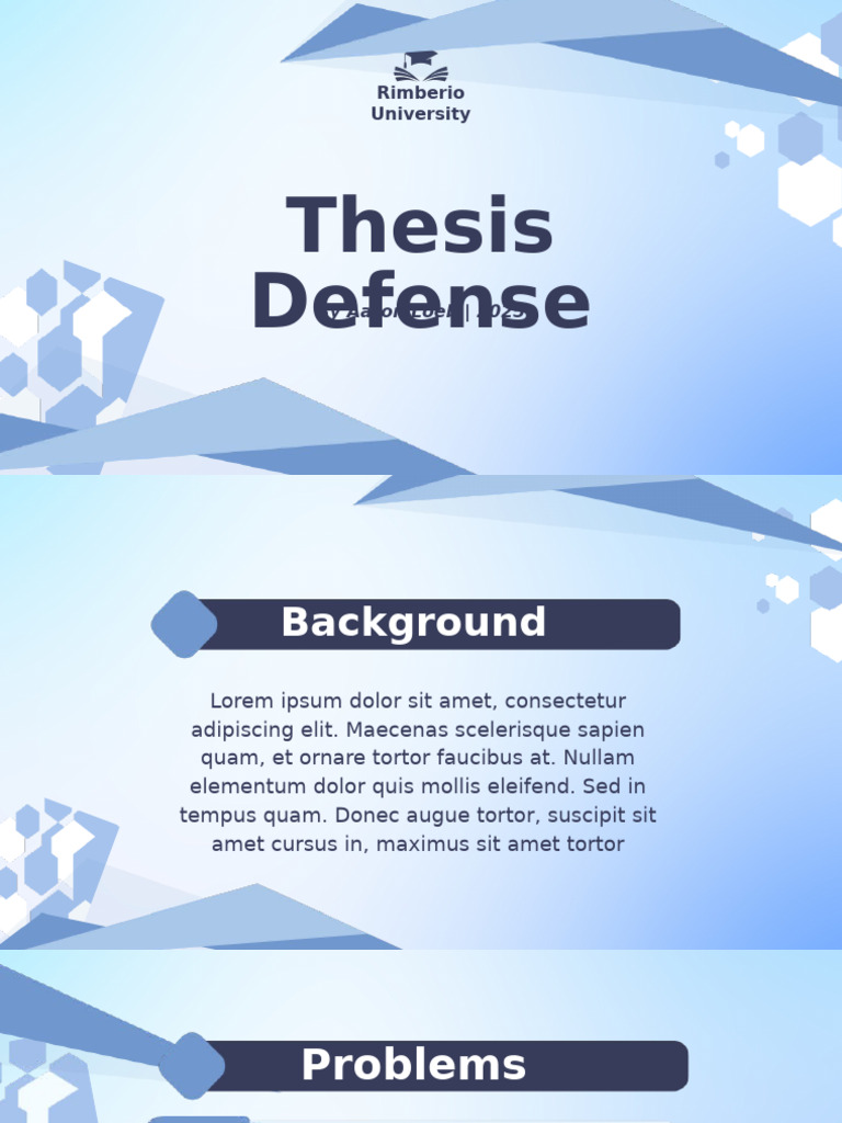 Rimberio University Thesis Defense 2025 | PDF