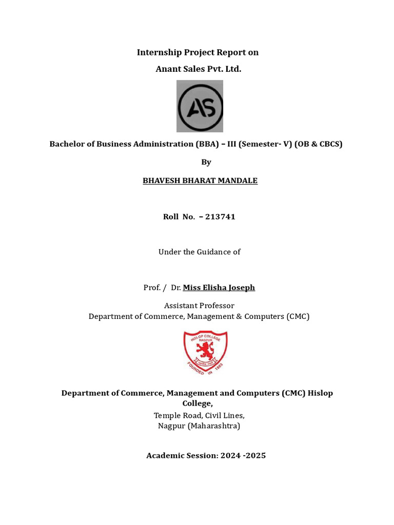 Internship Report (Bhavesh) (BBA-V) . | PDF | Health Care | Banks