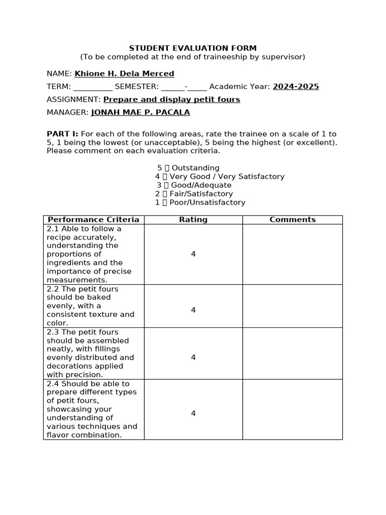 16. Performance Evaluation Form (KHIONE) | PDF 16. Performance Evaluation Form (KHIONE) | PDF