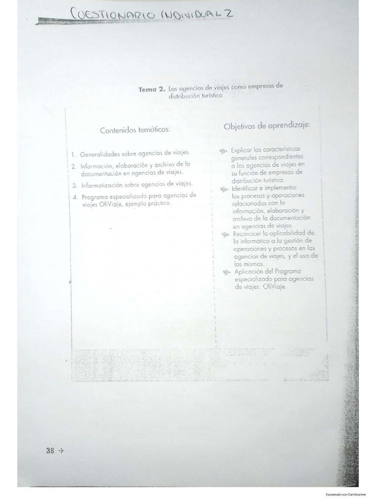 Cuestionario2 Esc | PDF