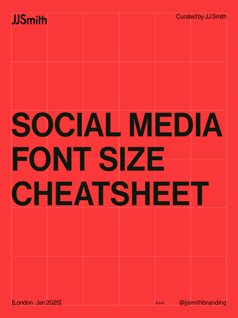 Social Media Font Size Guide | PDF