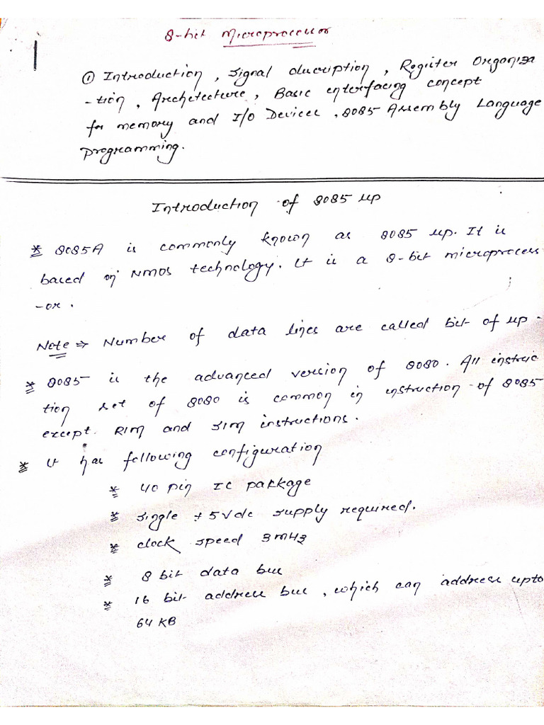 Microprocessor 2 | PDF