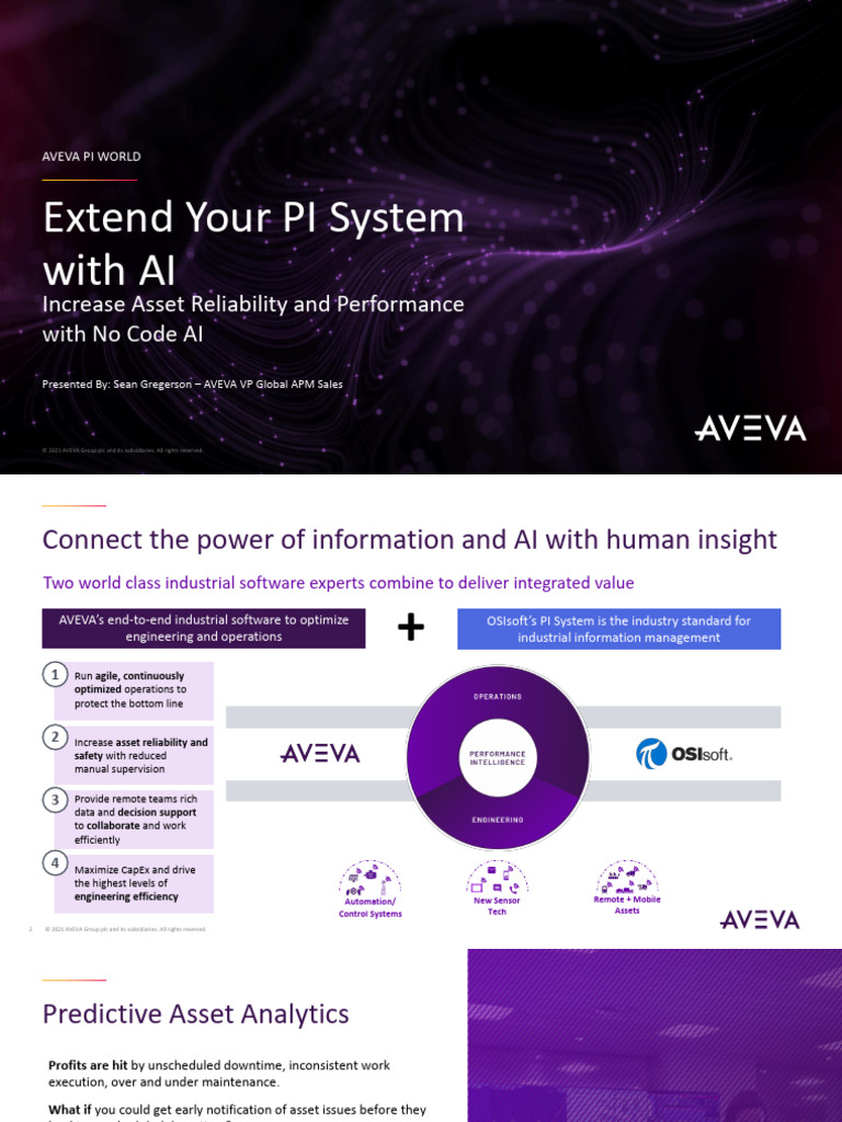 AVEVA Predictive Analytics Overview | PDF | Analytics | Predictive ...