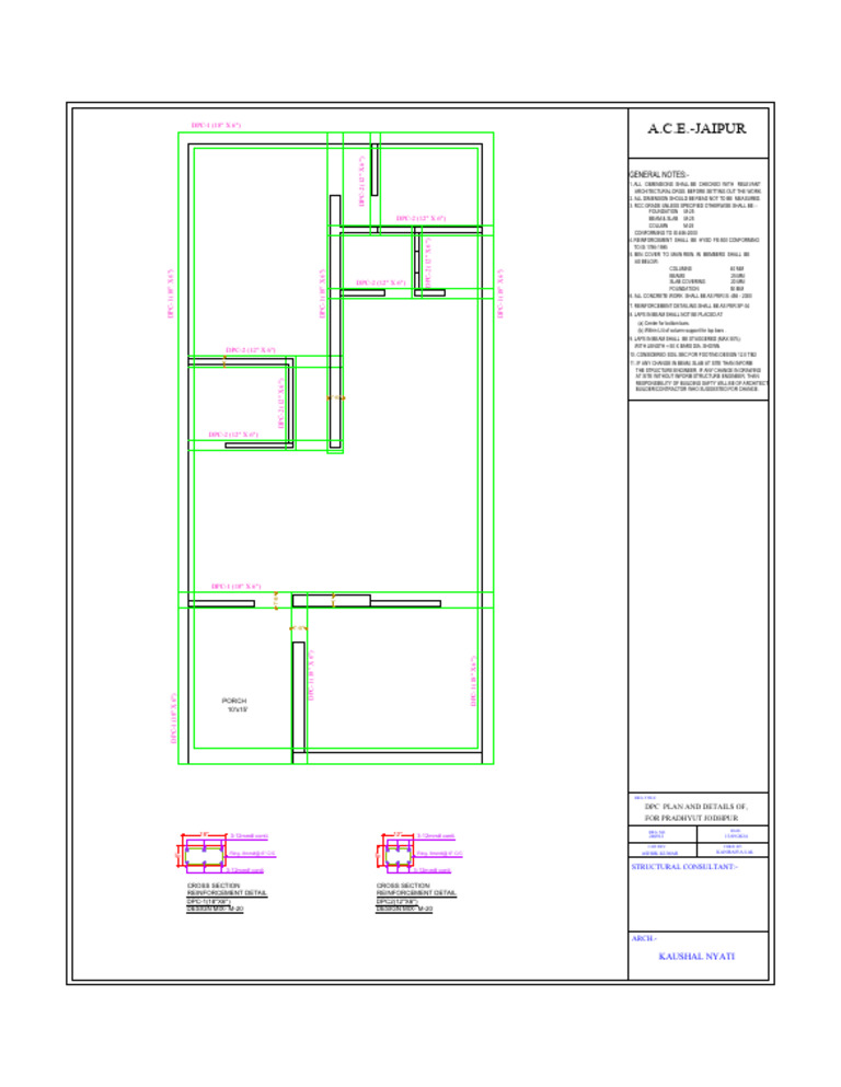 Dpc Plan and Details for Pradhyut Jodhpur-model | PDF | Building Engineering | Composite Material