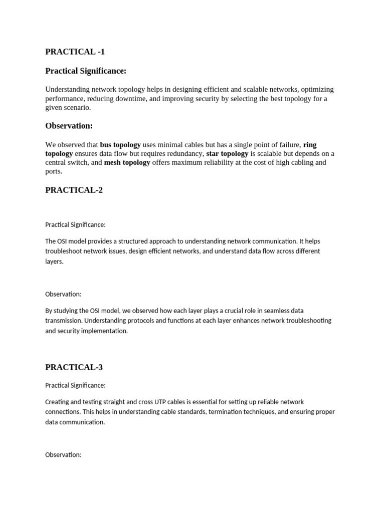 CN Practical Significance | PDF | Computer Network | Ip Address