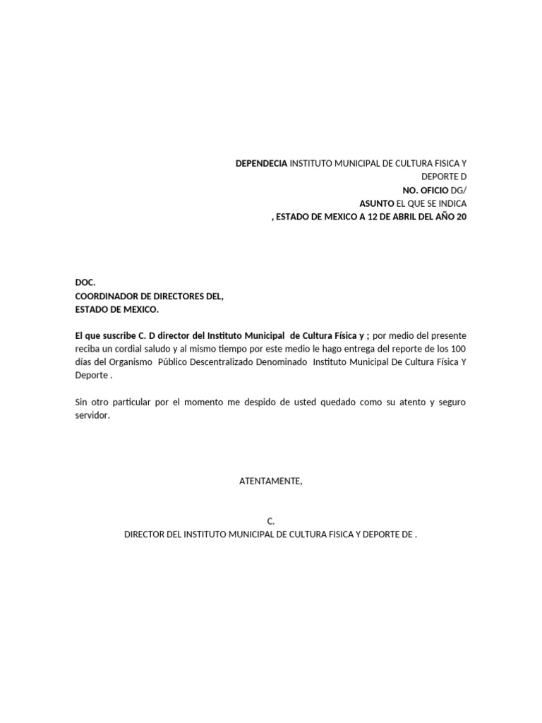 OFICIO Editable imCuFiD | PDF