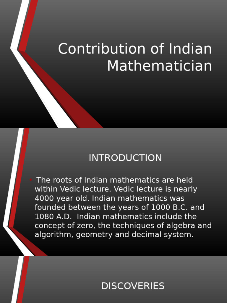 Indian Mathematics: Key Contributions | PDF