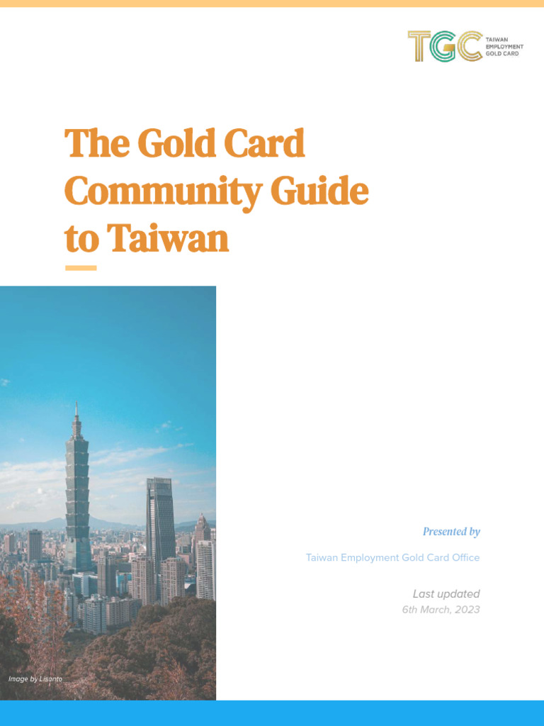 Taiwan Gold Card Community Guide | PDF | Driver's License