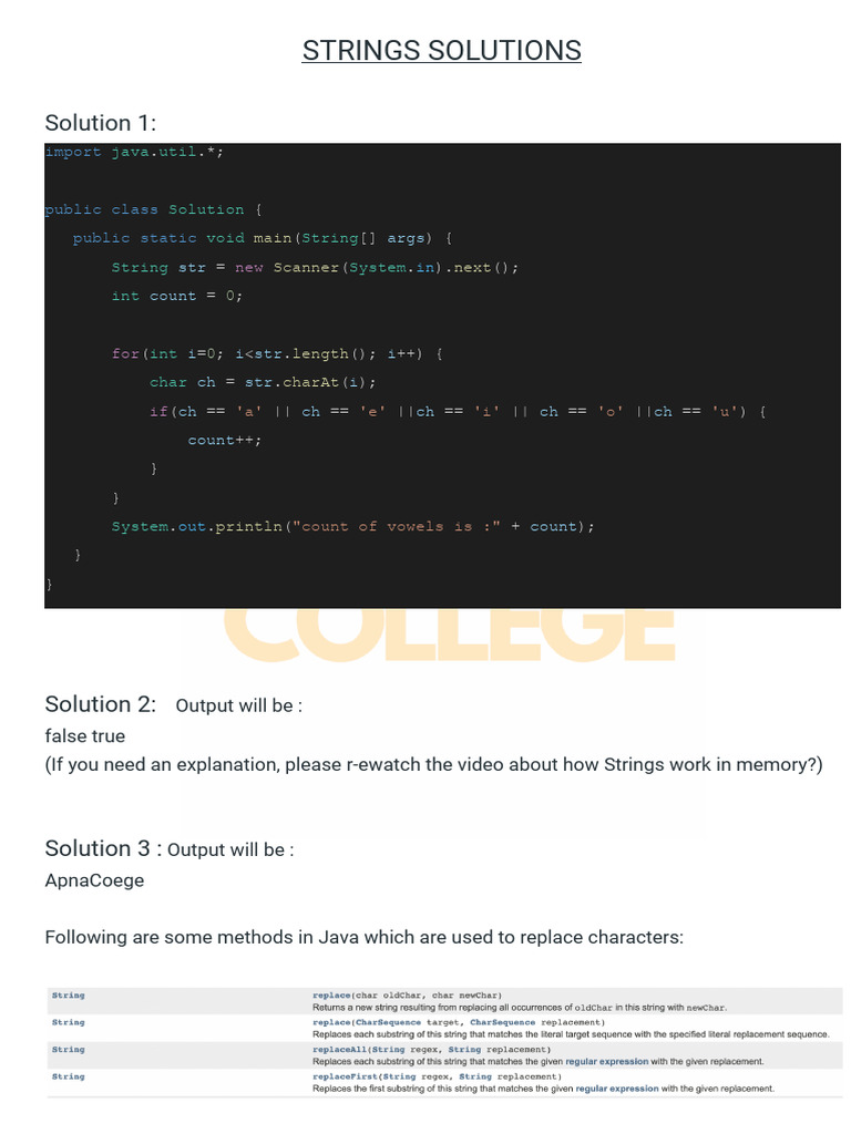 16.16 - Strings Solutions | PDF