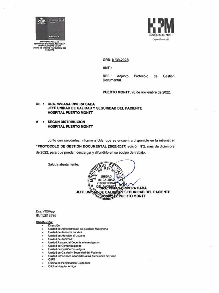 Protocolo de Gestión Documental 2022-2027 ED.2 | PDF | Hospital | Neurología