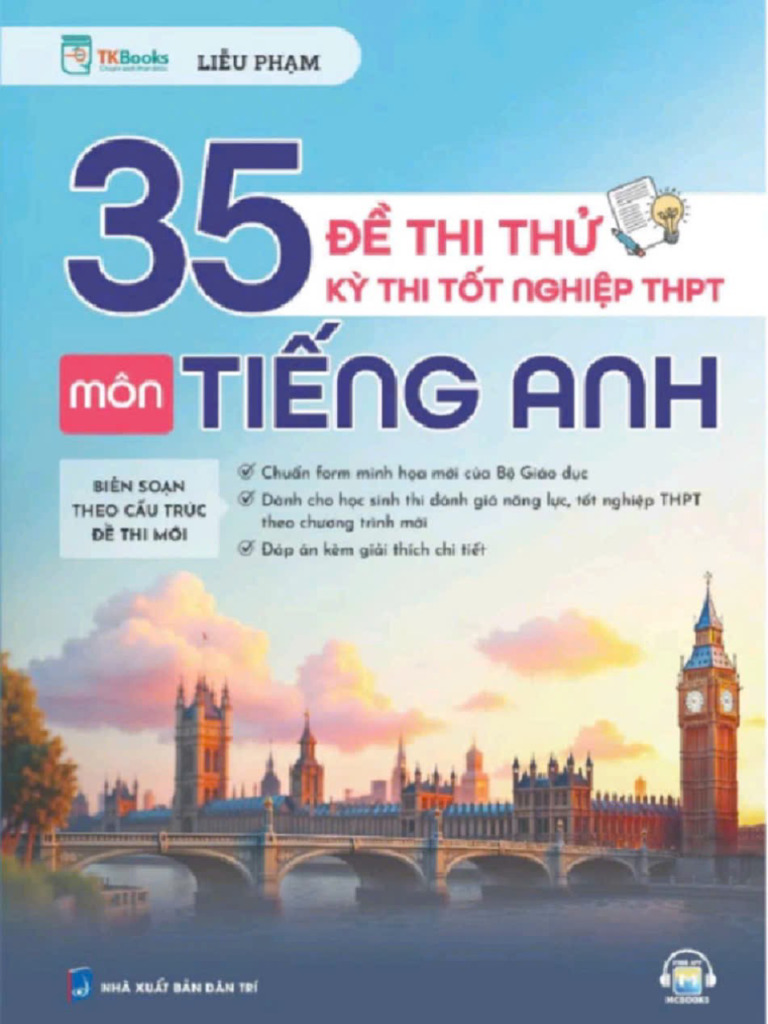 35 Đề Thi Thử Tốt Nghiệp THPT QG Tiếng Anh - Cô Phạm Liễu | PDF