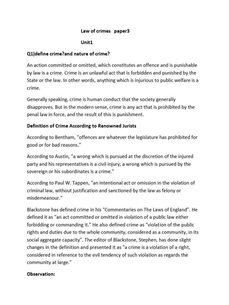 law of crime | PDF | Aiding And Abetting | Mens Rea