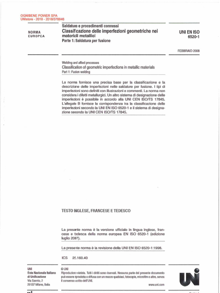 En Iso 6520 1 2007 | PDF