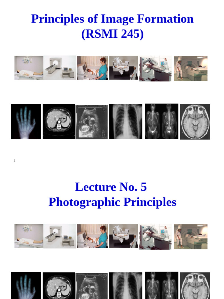 Lecture No. 5 - RSMI 245 copy | PDF | Radiography | Imaging