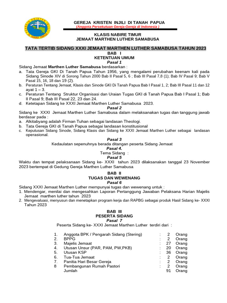 Tatib SJ XXX - 2023-Ok | PDF