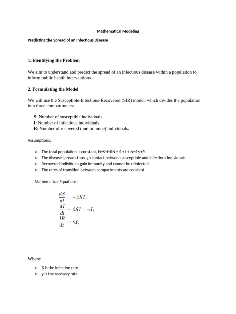 Mathematical Modeling | PDF | Applied Mathematics | Mathematics