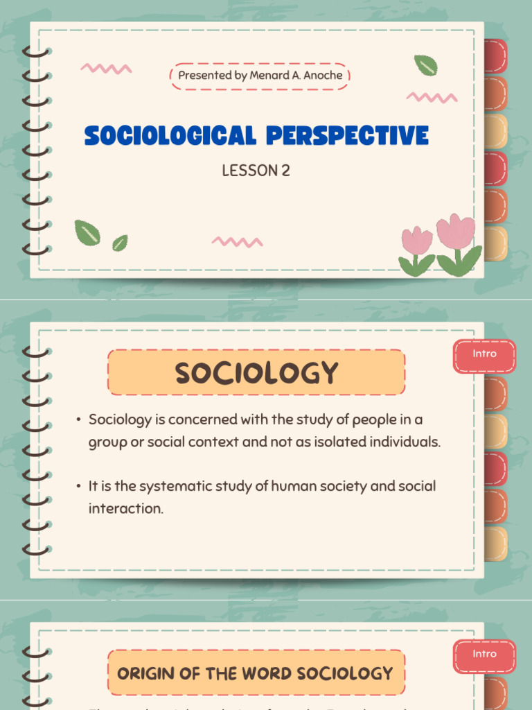 Topic 3 - Sociological Perspective of the Self | PDF | Sociology ...