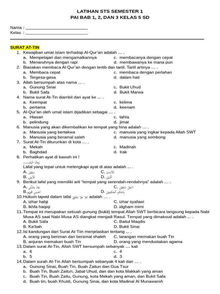 STS Pai KLS 5 New | PDF