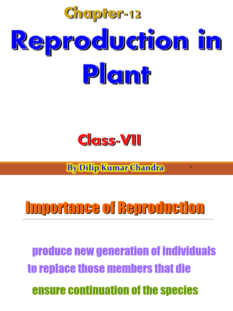 Types and Importance of Reproduction | PDF | Reproduction | Systems Biology