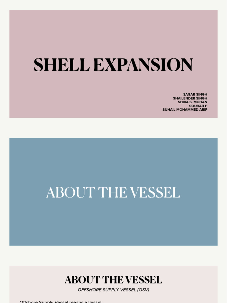 Final Shell Expansion PPT GRP 7 | PDF | Ships | Shipbuilding
