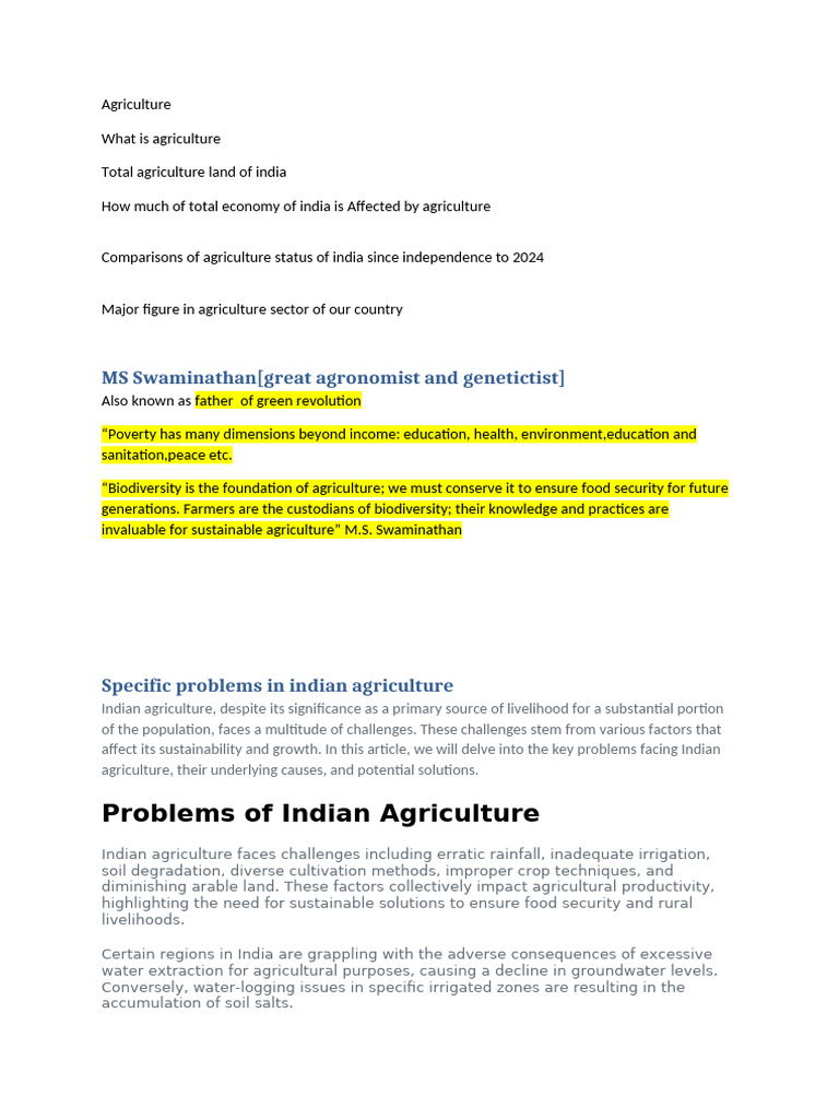 Agriculture | PDF | Crop Rotation | Agriculture