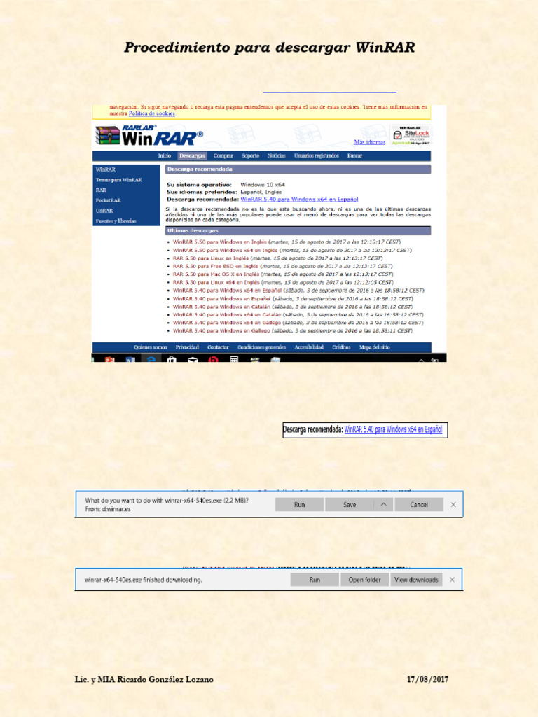 Manual WINRAR | PDF | Archivo de computadora | Botón (Computación)