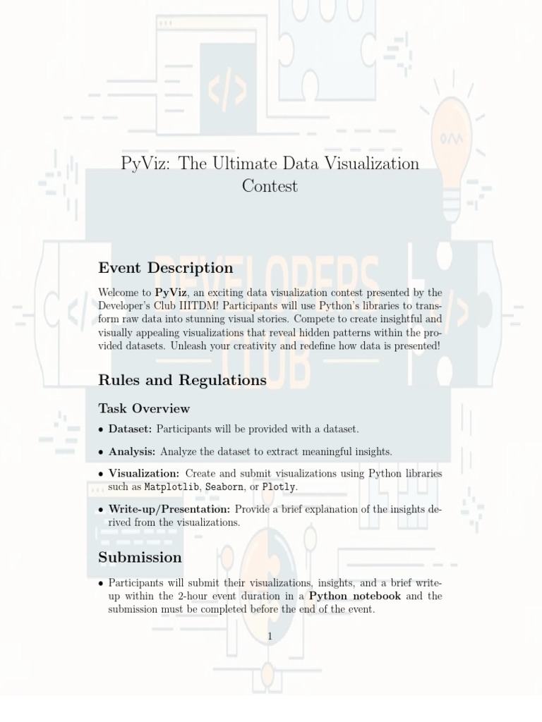 PyViz Rulebook | PDF | Data | Information Technology