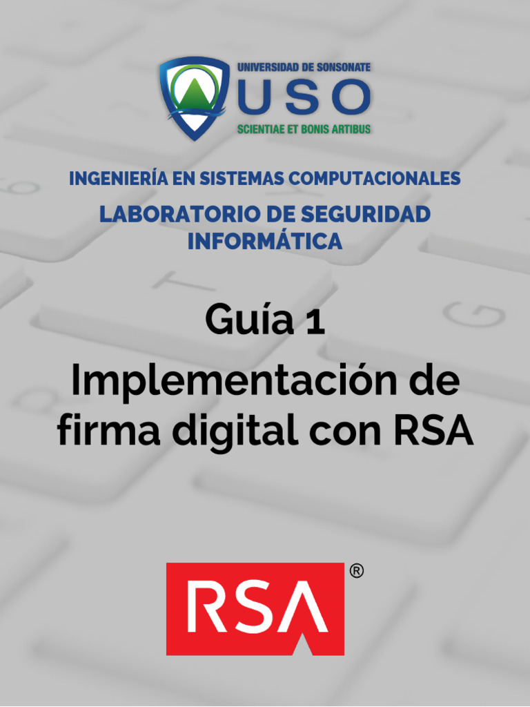 Guía 1 | PDF | Clave (criptografía) | Criptografía de clave pública