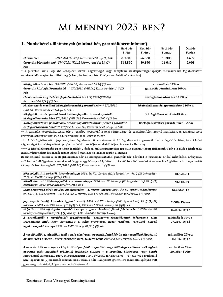 Mi Mennyi 2025 | PDF
