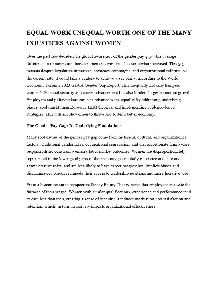 67606d85bac1d Santosh Ambasta Kjsim Mumbai | PDF | Gender Pay Gap | Equal Pay For Equal Work