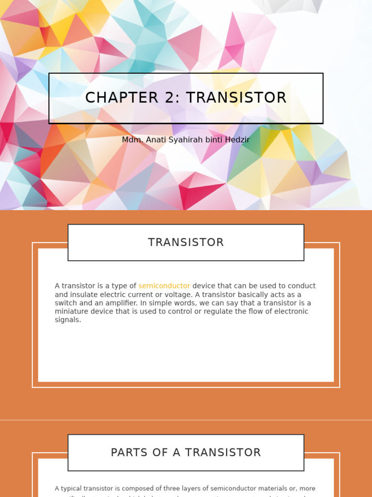 Chapter 2 Transistor | PDF | Bipolar Junction Transistor | Transistor