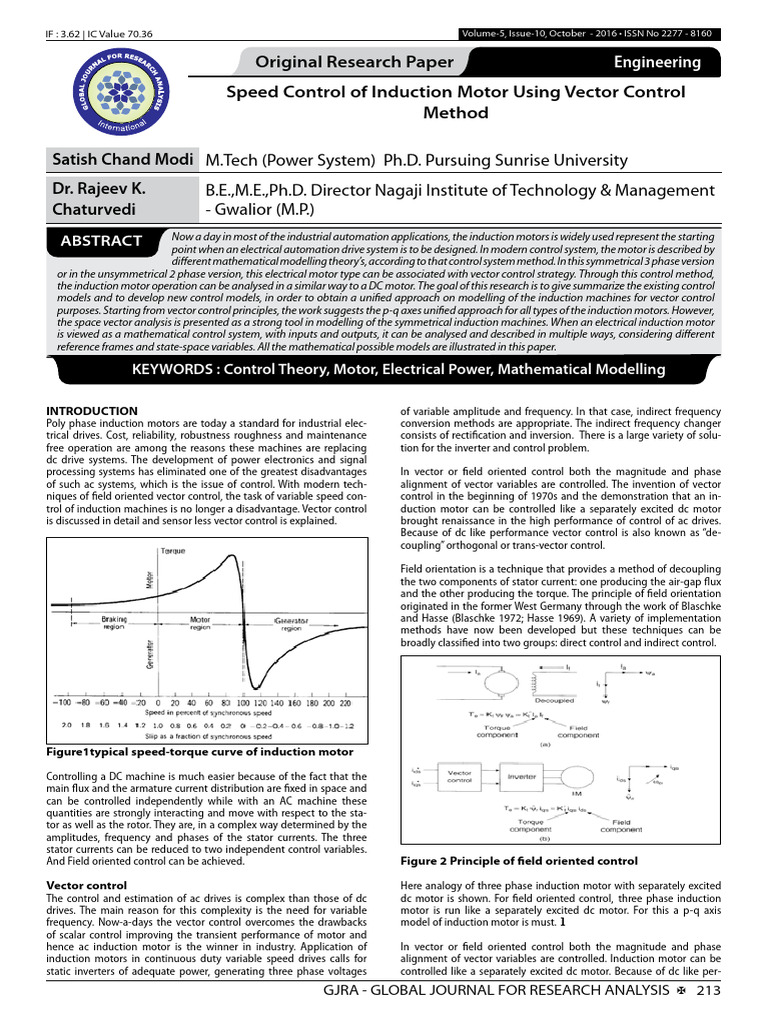 Smart Vector Induction Motors For Modern Automation | PDF | Electric ...