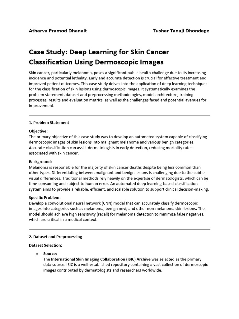 Case Study | PDF | Support Vector Machine | Deep Learning