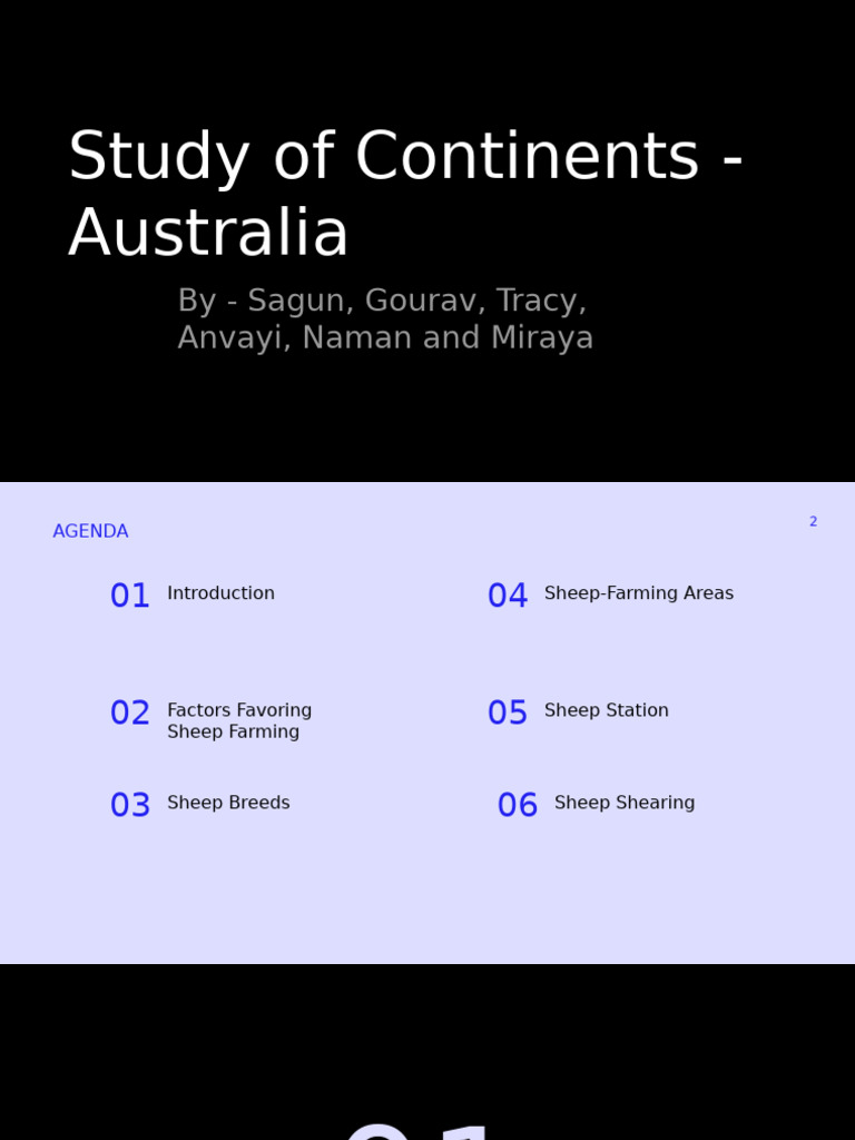 Study of Continents - Australia | PDF | Sheep | Wool
