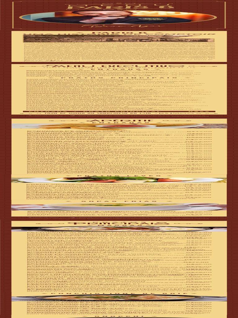 Menu Paris 6 2023 | PDF