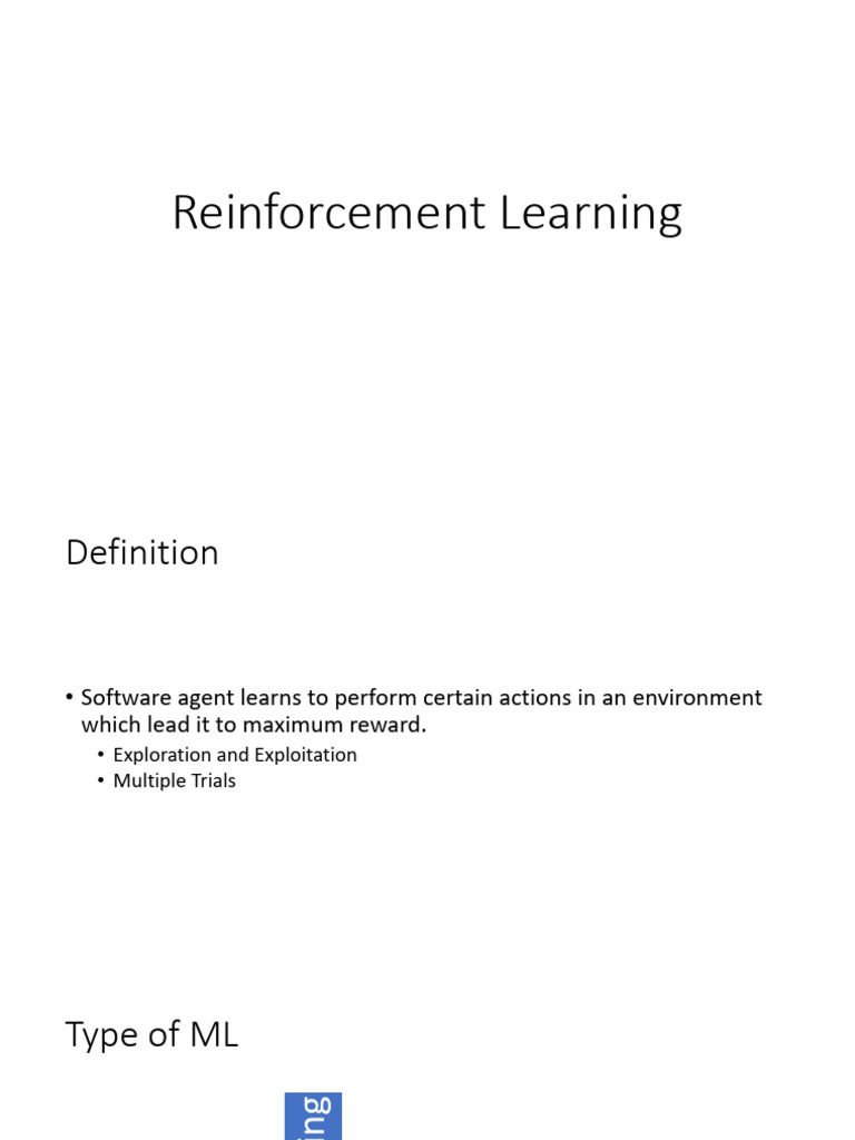 Reinforcement Learning - Introduction | PDF | Computer Science | Learning