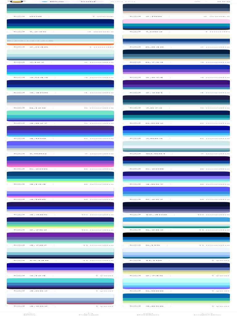 Blue Cold Color Palettes - Color Hunt | PDF