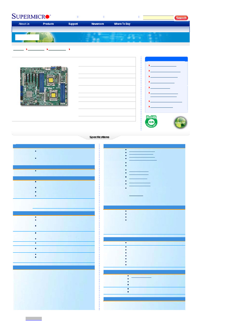 Supermicro Products Motherboards Xeonboards X9dbl-If | PDF | Bios ...