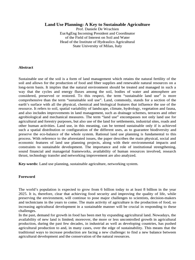 Sustainable Land Use Planning Strategies | PDF | Sustainability | Resource