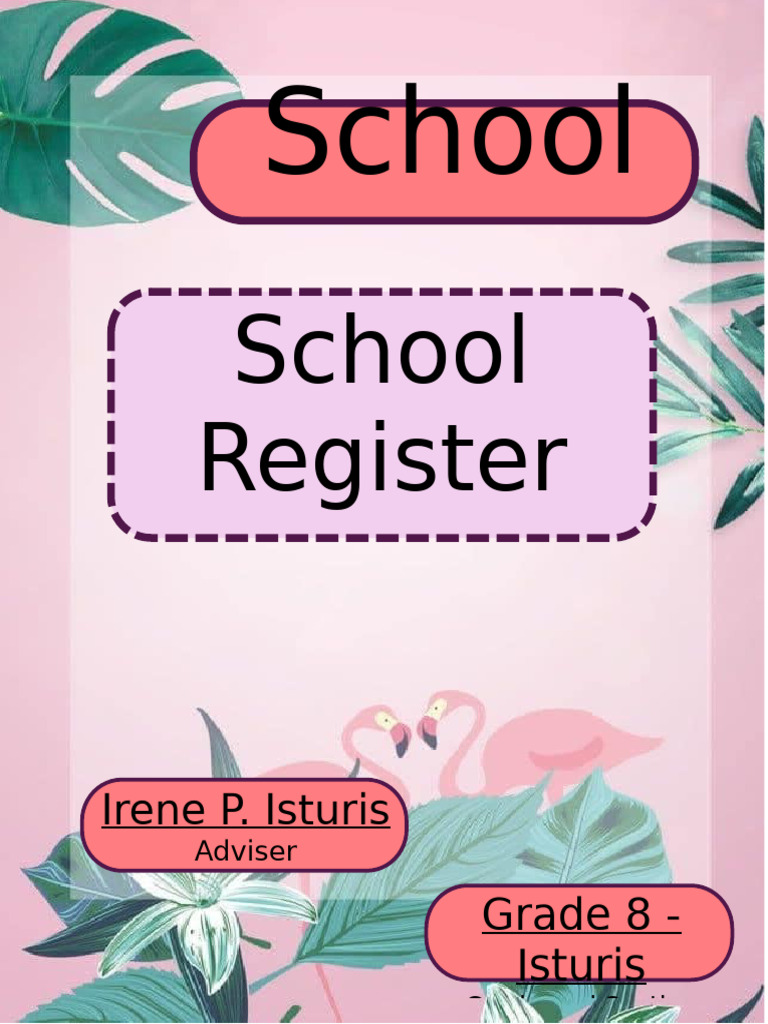 School Form Cover Page | PDF