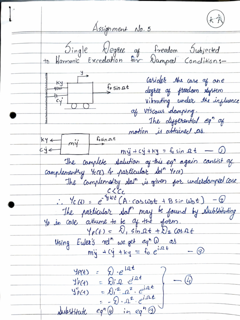 Structural Dynamics Assignment 5 to 7 | PDF