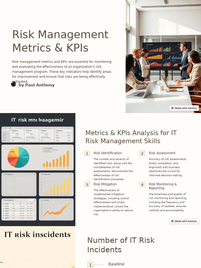 Risk Management Metrics and KPIs | PDF | Risk | Risk Management