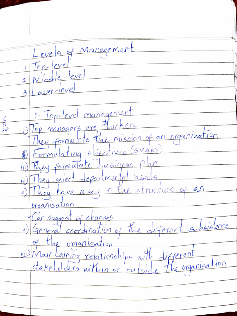Levels of Management Explained | PDF