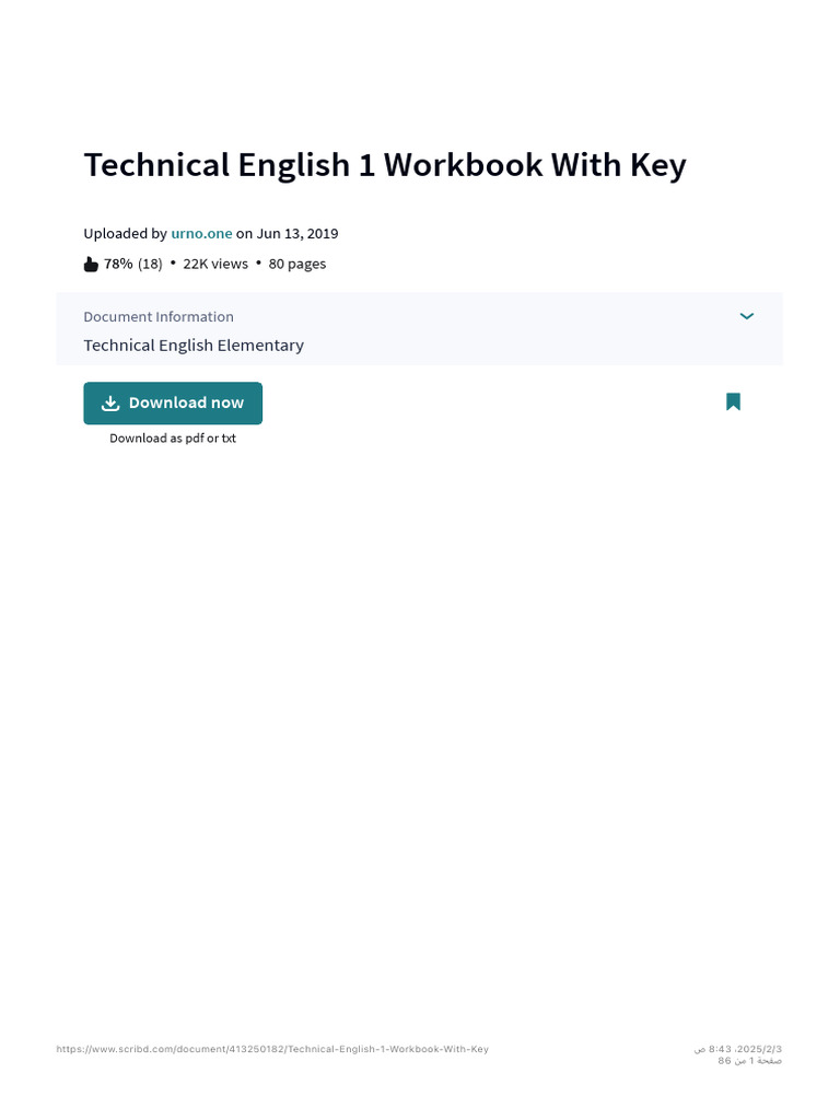 Technical English 1 Workbook PDF | PDF | Scribd | Internet
