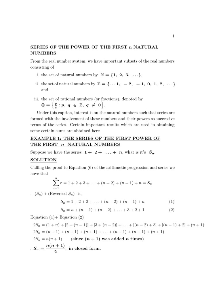 Sequences and Series 5 | PDF | Real Number | Mathematical Analysis